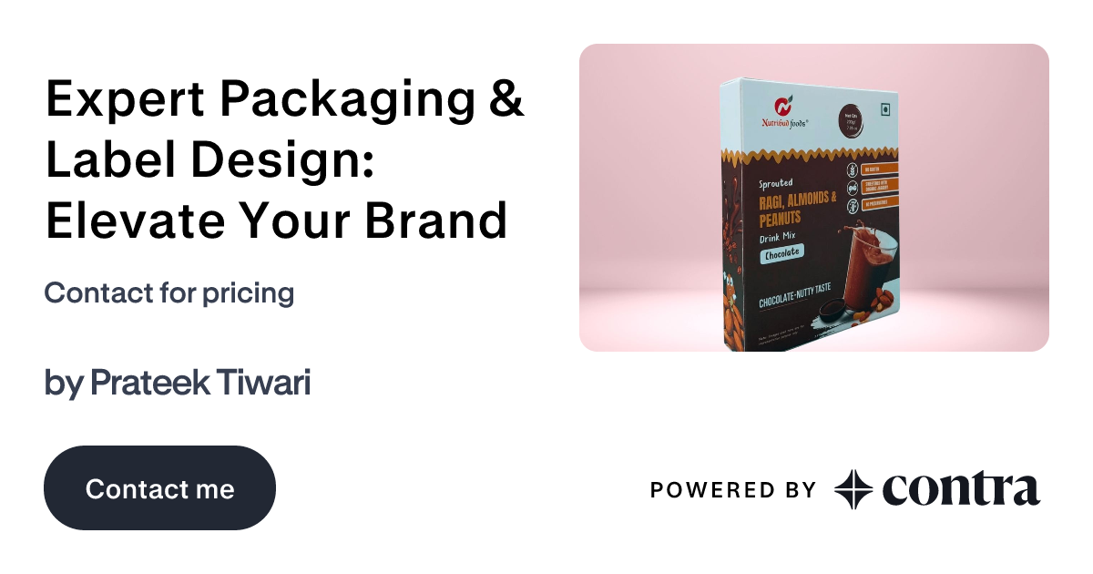 Expert Packaging & Label Design: Elevate Your Brand by Prateek Tiwari