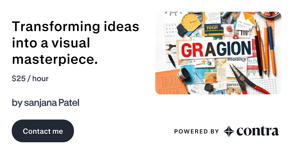 Transforming ideas into a visual masterpiece. by sanjana Patel