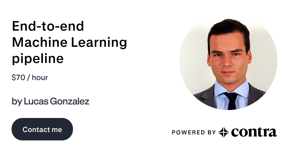 End-to-end Machine Learning pipeline by Lucas Gonzalez