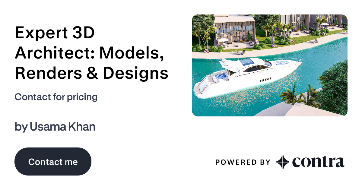 Expert 3D Architect: Models, Renders & Designs by Usama Khan