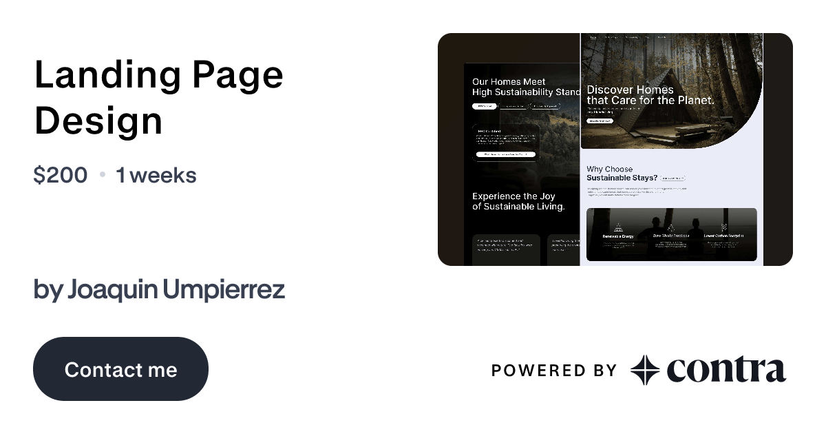 Landing Page Design by Joaquin Umpierrez