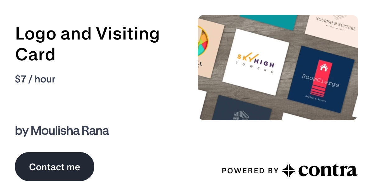 Logo and Visiting Card by Moulisha Rana