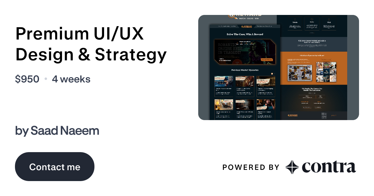 Premium UI/UX Design & Strategy by Saad Naeem