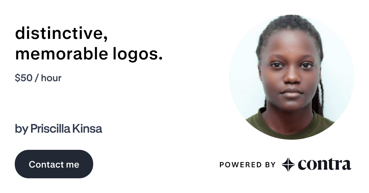 distinctive, memorable logos. by Priscilla Kinsa