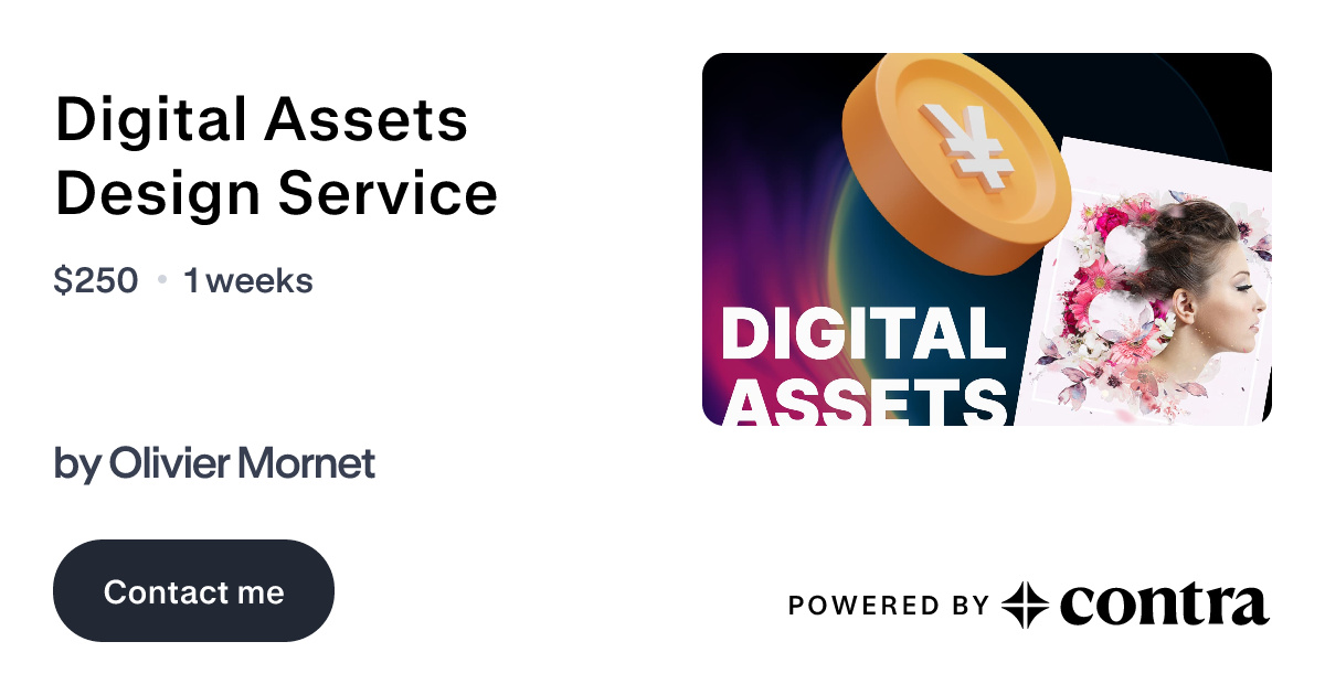 Digital Assets Design Service by Olivier Mornet