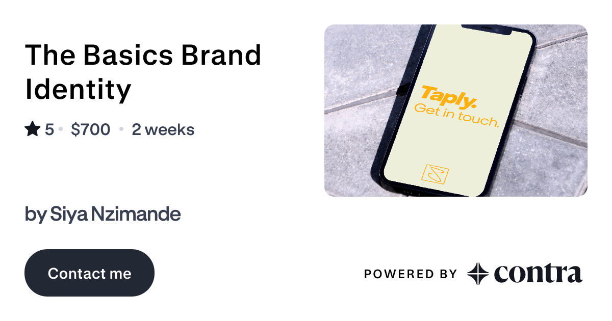 The Basics Brand Identity by Siya Nzimande