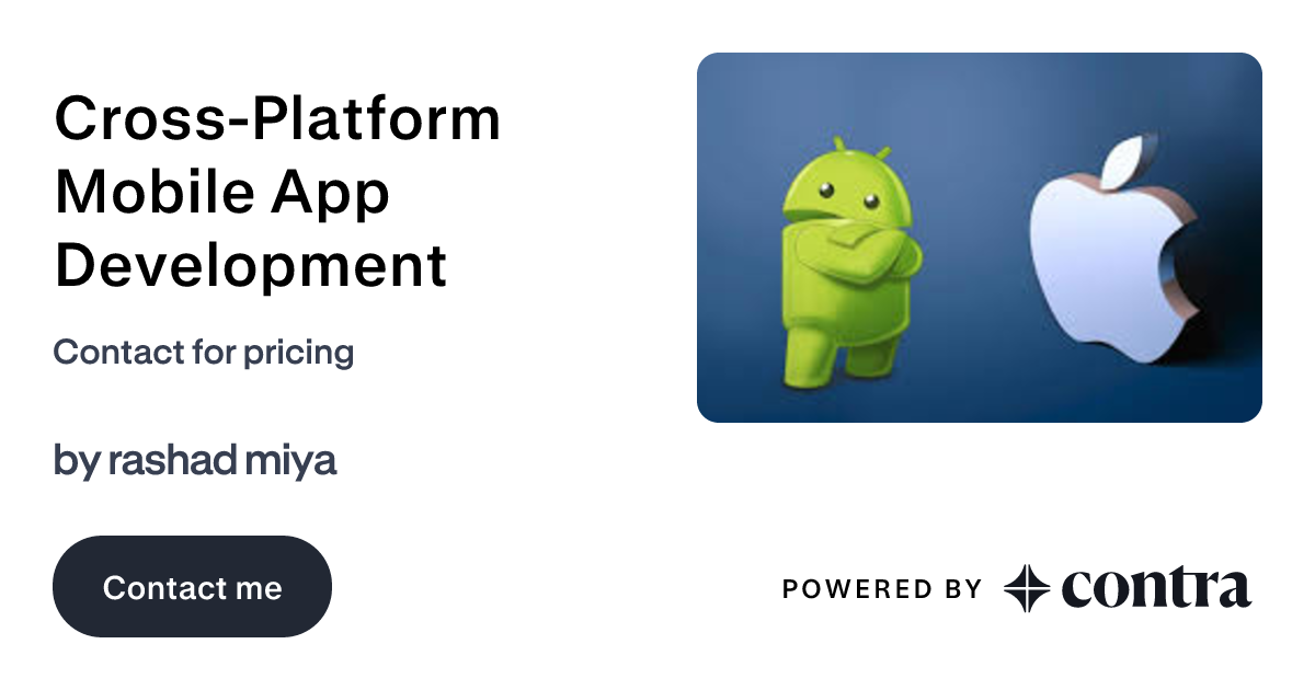 Cross Platform Mobile App Development By Rashad Miya
