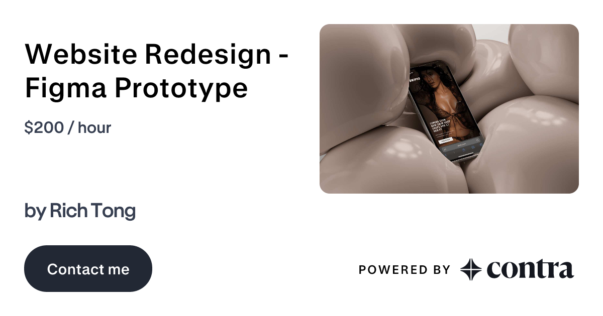 Website Redesign - Figma Prototype by Rich Tong