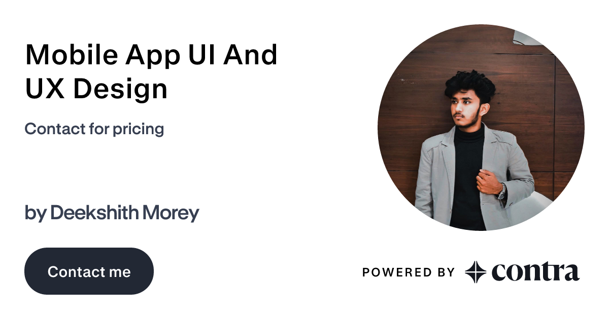 Mobile App UI And UX Design by Deekshith Morey