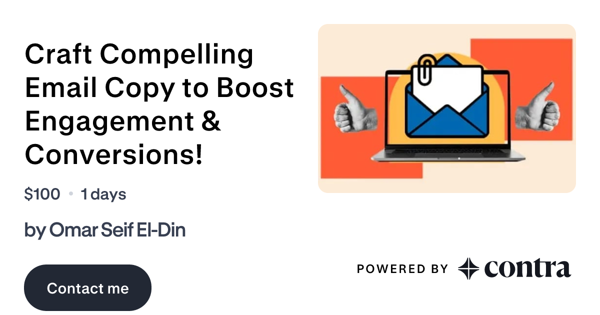 Craft Compelling Email Copy to Boost Engagement & Conversions! by Omar ...