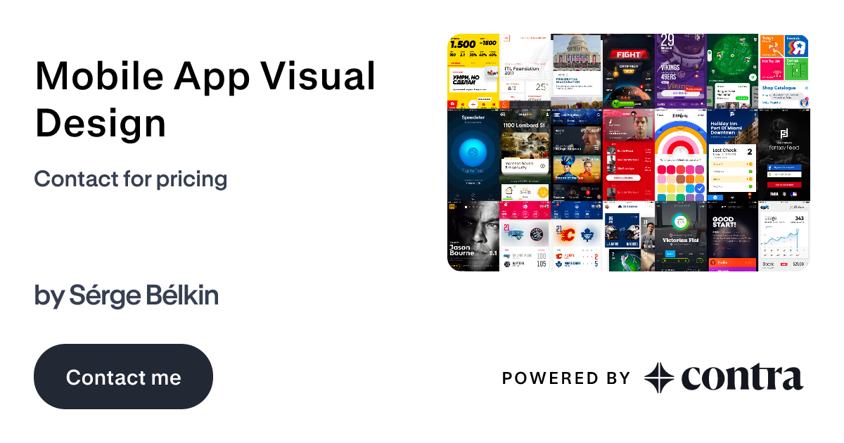 Mobile App Visual Design by Sérge Bélkin