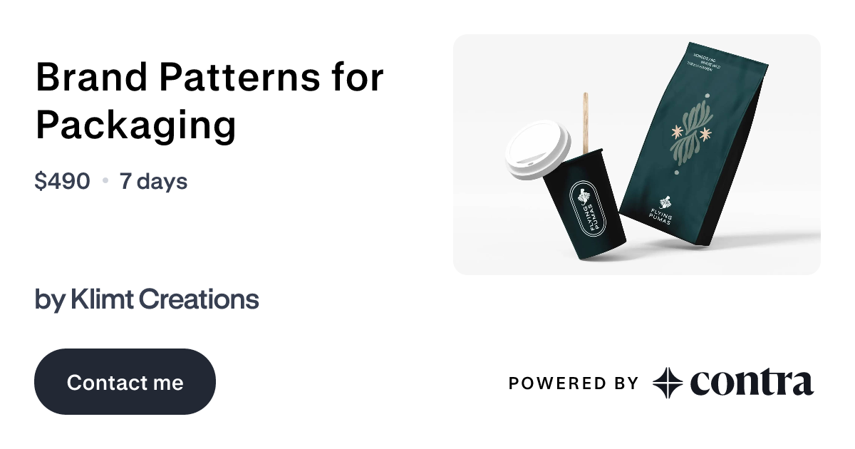 Brand Patterns for Packaging by Klimt Creations