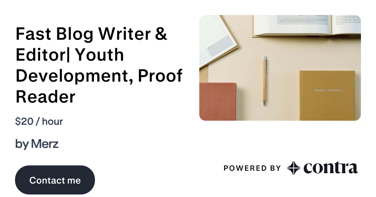 Youth Development Blog Writing by Merz