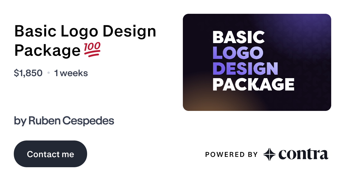 Basic Logo Design Package 💯 by Ruben Cespedes