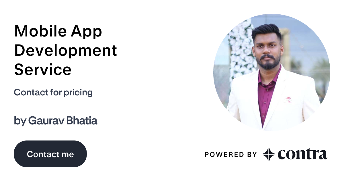 Mobile App Development Service by Gaurav Bhatia