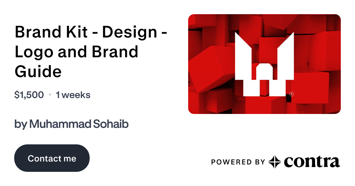 Brand Kit - Design - Logo and Brand Guide by Muhammad Sohaib