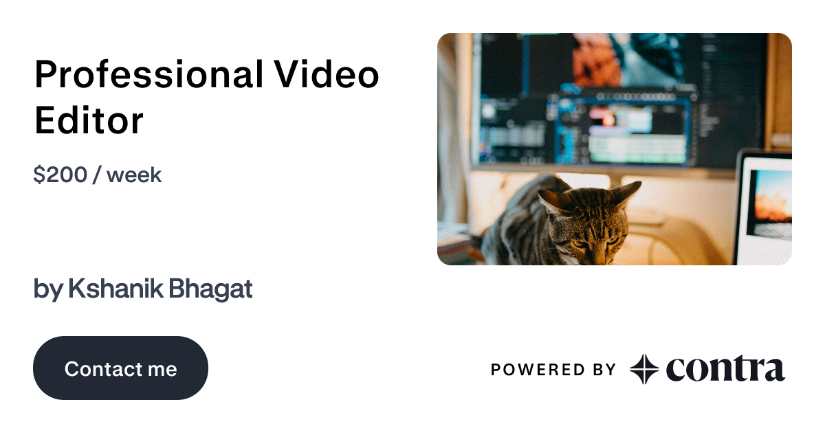 Professional Video Editor by Kshanik Bhagat