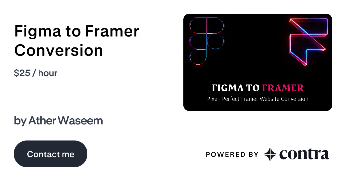 Figma to Framer Conversion by Ather Waseem