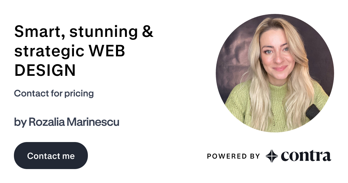 Smart, stunning & strategic WEB DESIGN by Rozalia Marinescu