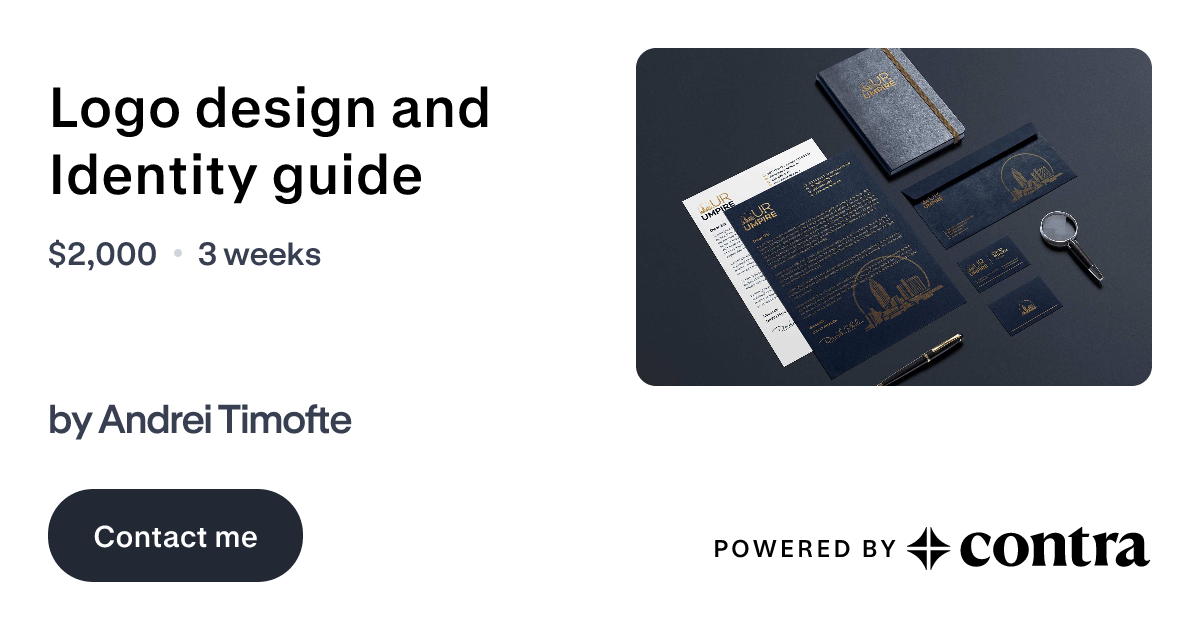 Logo design and Identity guide by Andrei Timofte