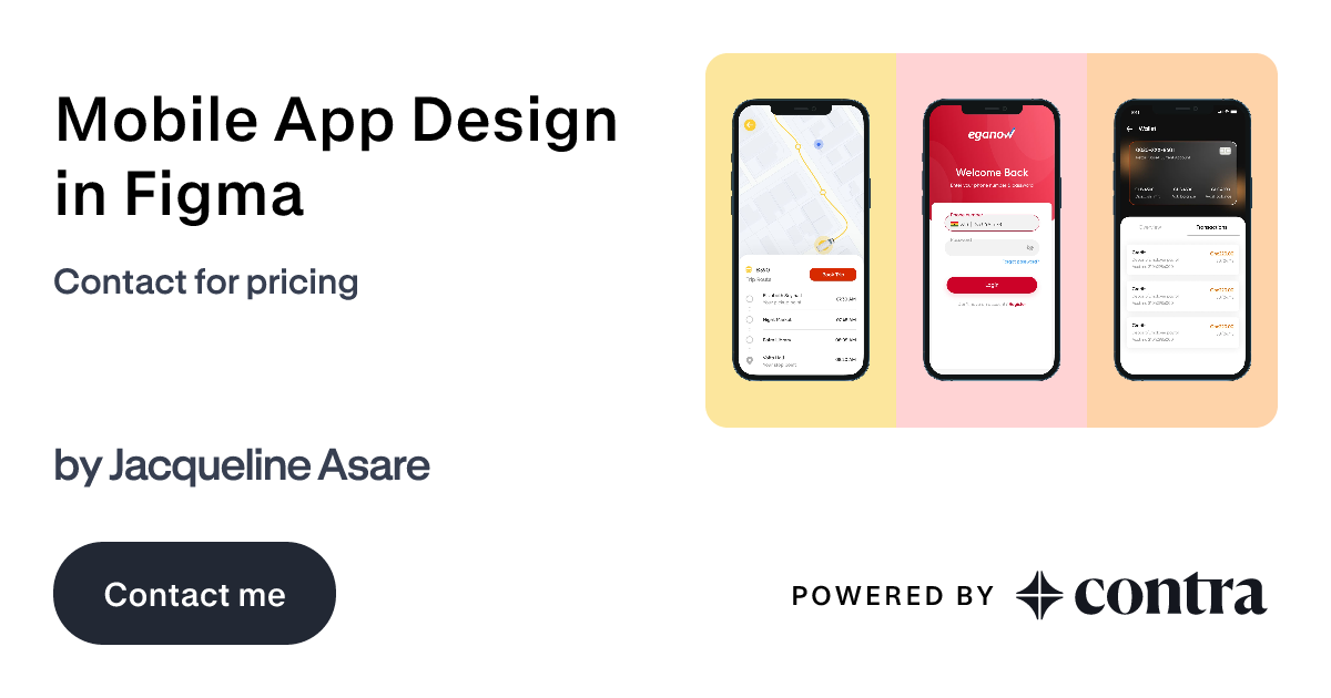 Mobile App Design in Figma by Jacqueline Asare