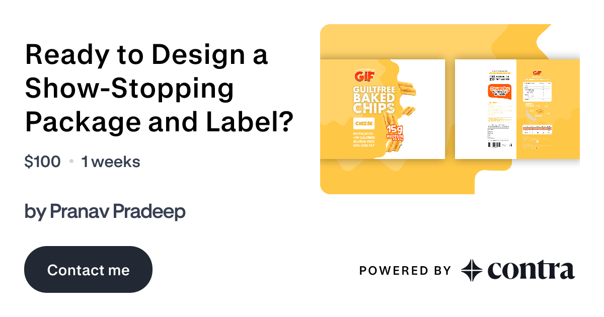 Ready to Design a Show-Stopping Package and Label? by Pranav Pradeep