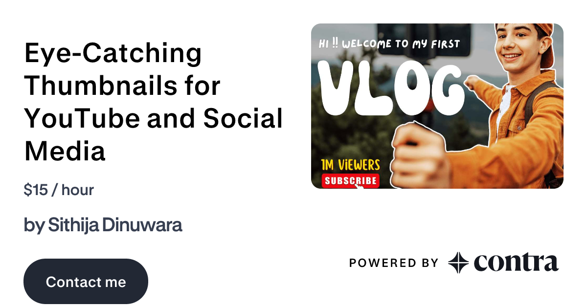 Eye-Catching Thumbnails for YouTube and Social Media by Sithija Dinuwara