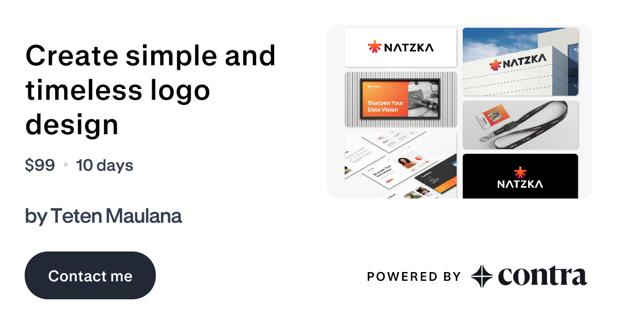 Create simple and timeless logo design by Teten Maulana