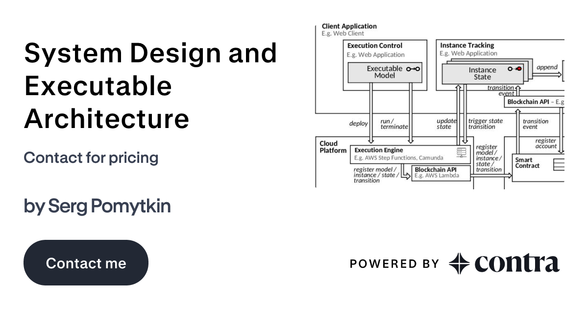 System Design and Executable Architecture by Serg Pomytkin