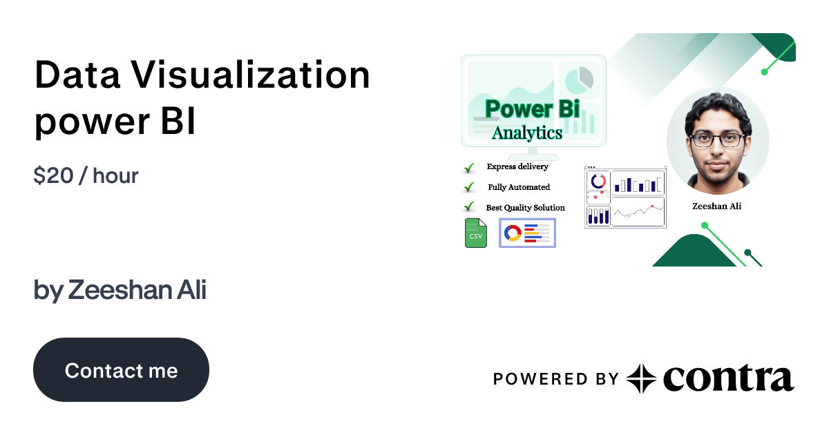 Data Visualization power BI by Zeeshan Ali