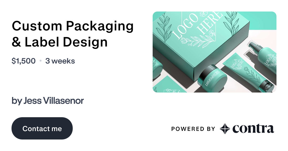 Custom Packaging & Label Design by Jess Villasenor