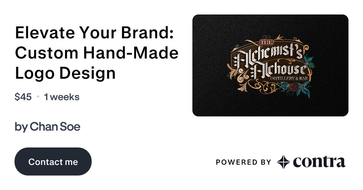 Elevate Your Brand: Custom Hand-Made Logo Design by Chan Soe