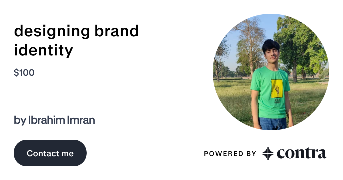 designing brand identity by Ibrahim Imran