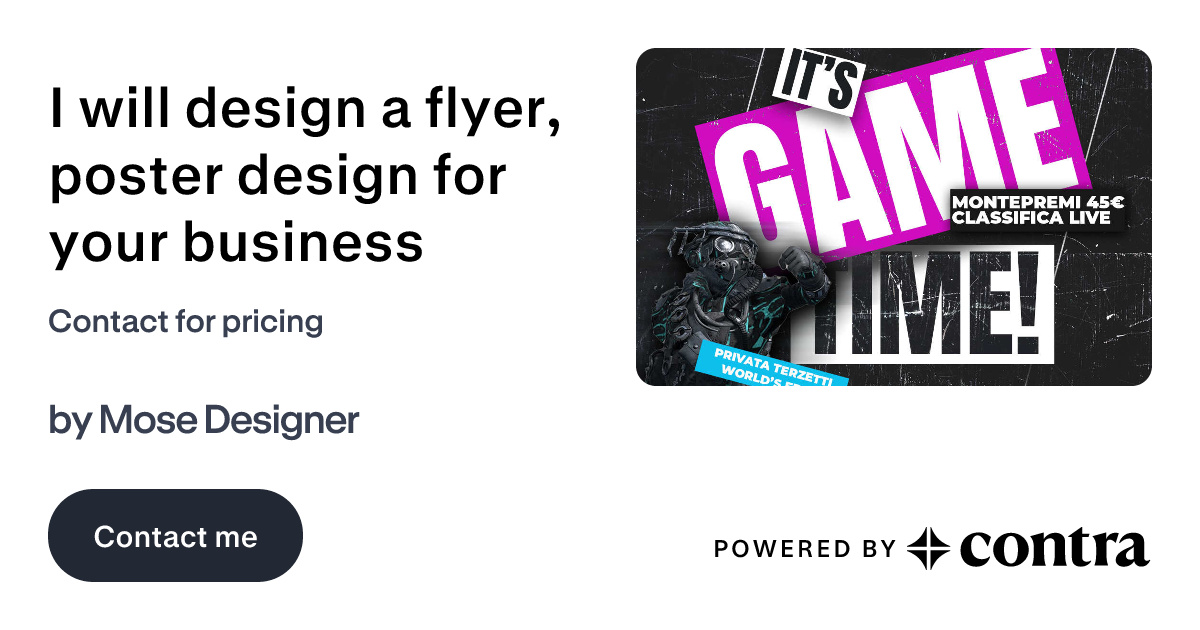 I will design a flyer, poster design for your business by Mose Designer