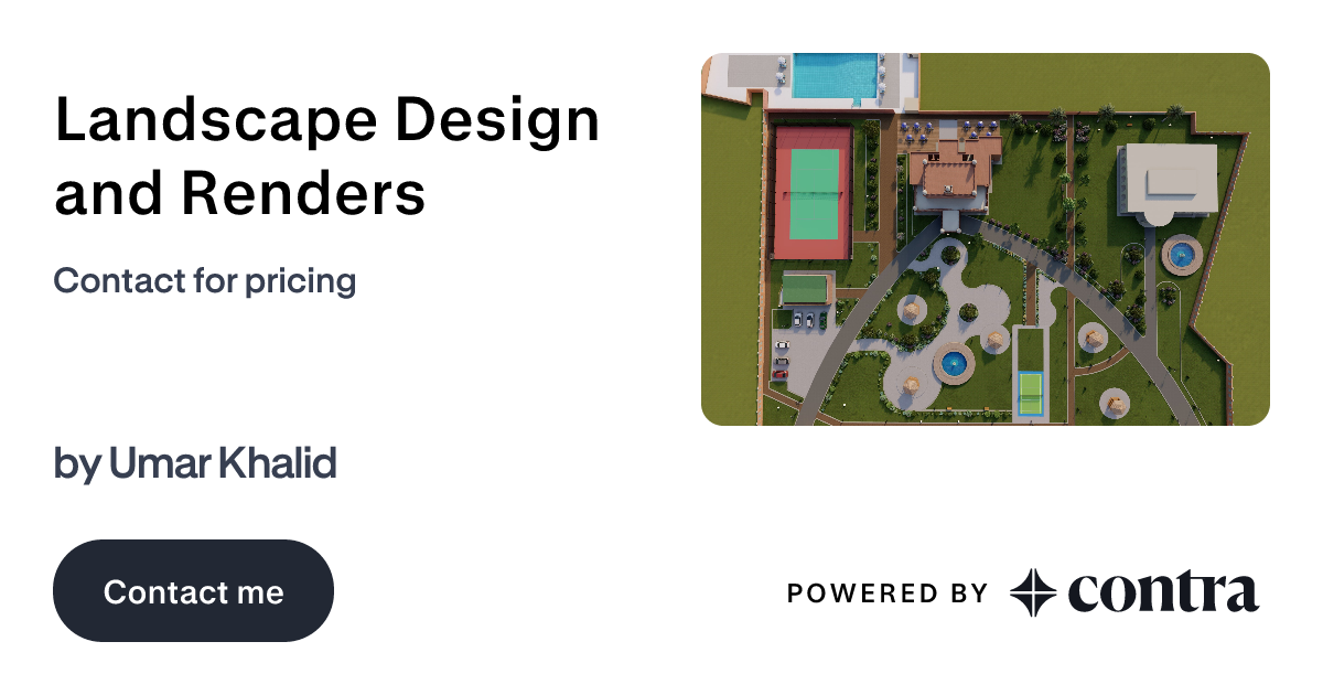 Landscape Design and Renders by Umar Khalid