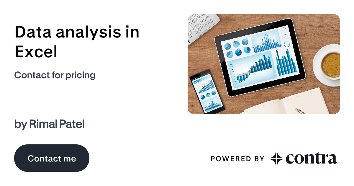 Data analysis in Excel by Rimal Patel