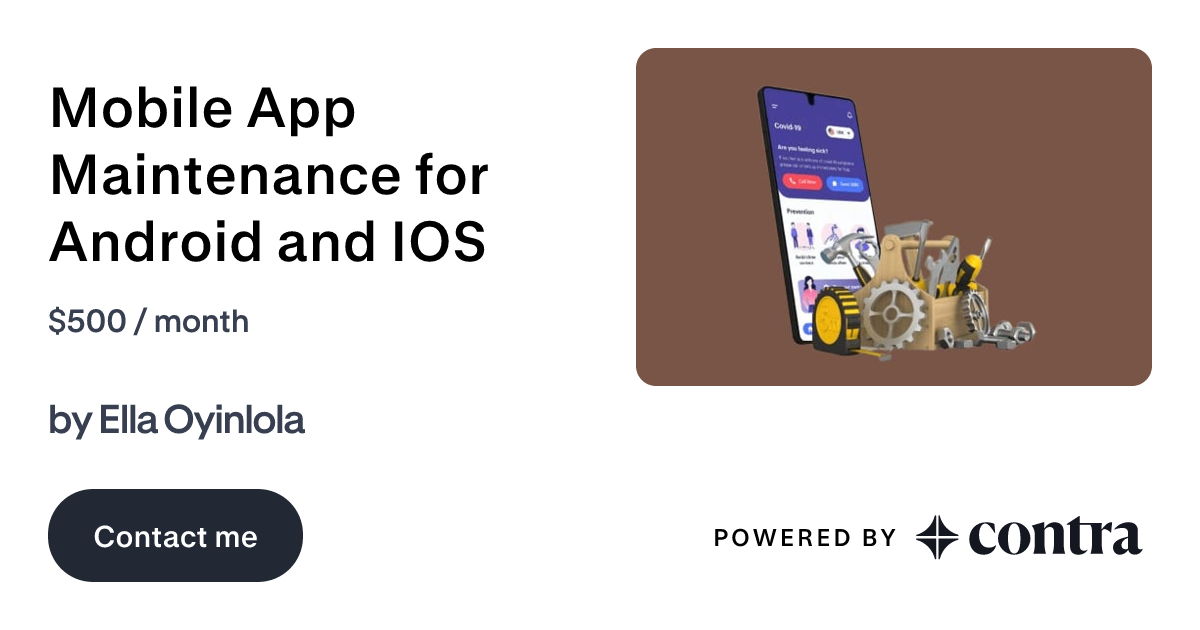 Mobile App Maintenance for Android and IOS by Ella Oyinlola