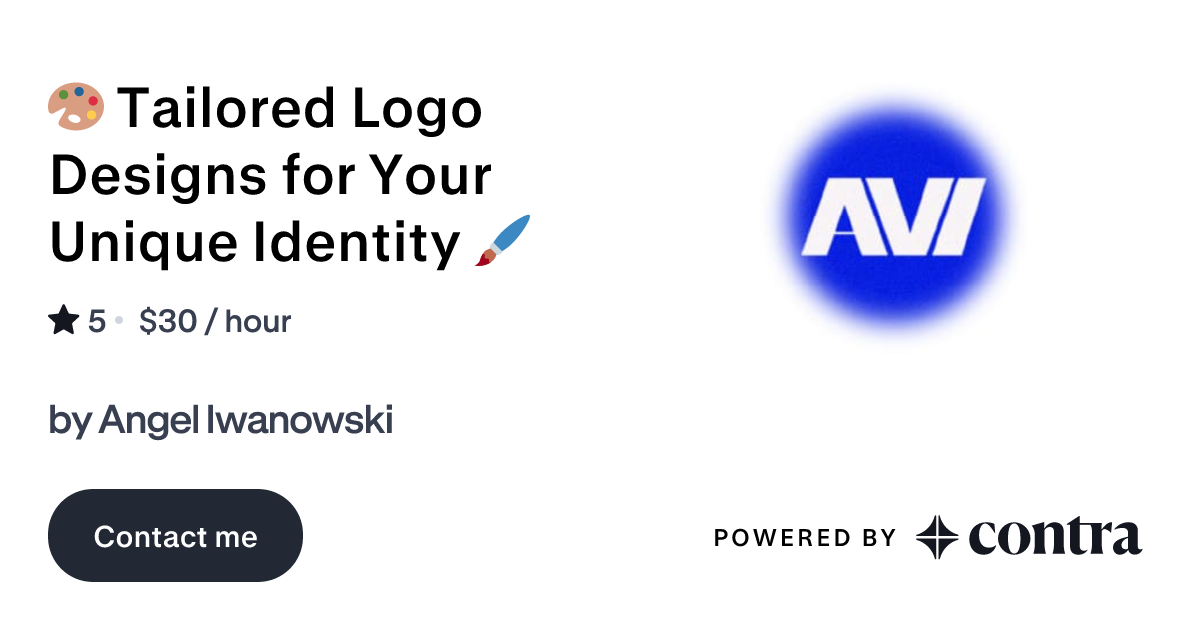 🎨 Tailored Logo Designs for Your Unique Identity 🖌️ by Angel Iwanowski