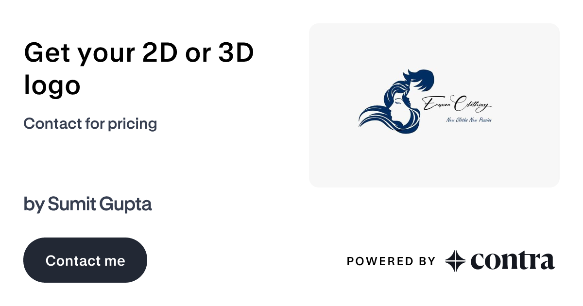 Get your 2D or 3D logo by Sumit Gupta