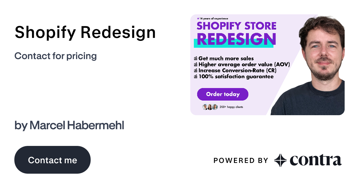 Shopify Redesign by Marcel Habermehl