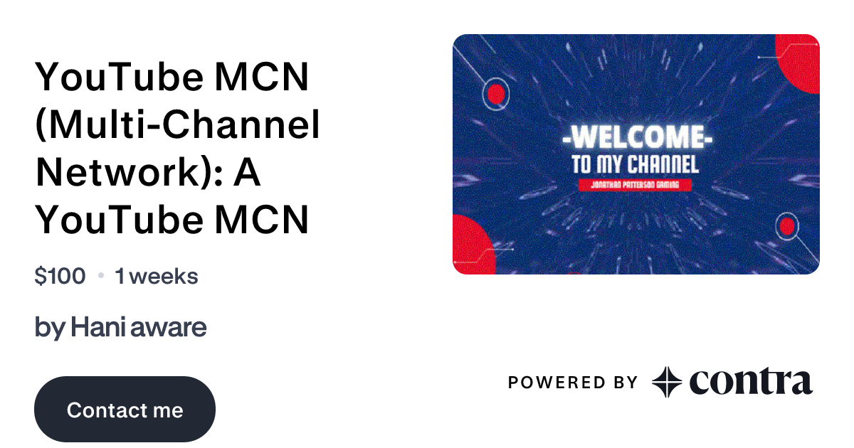 YouTube MCN (Multi-Channel Network): A YouTube MCN by Hani aware