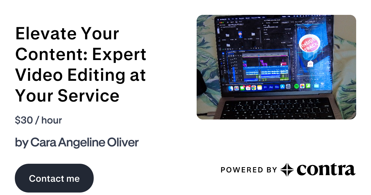 Elevate Your Content: Expert Video Editing at Your Service by Cara ...