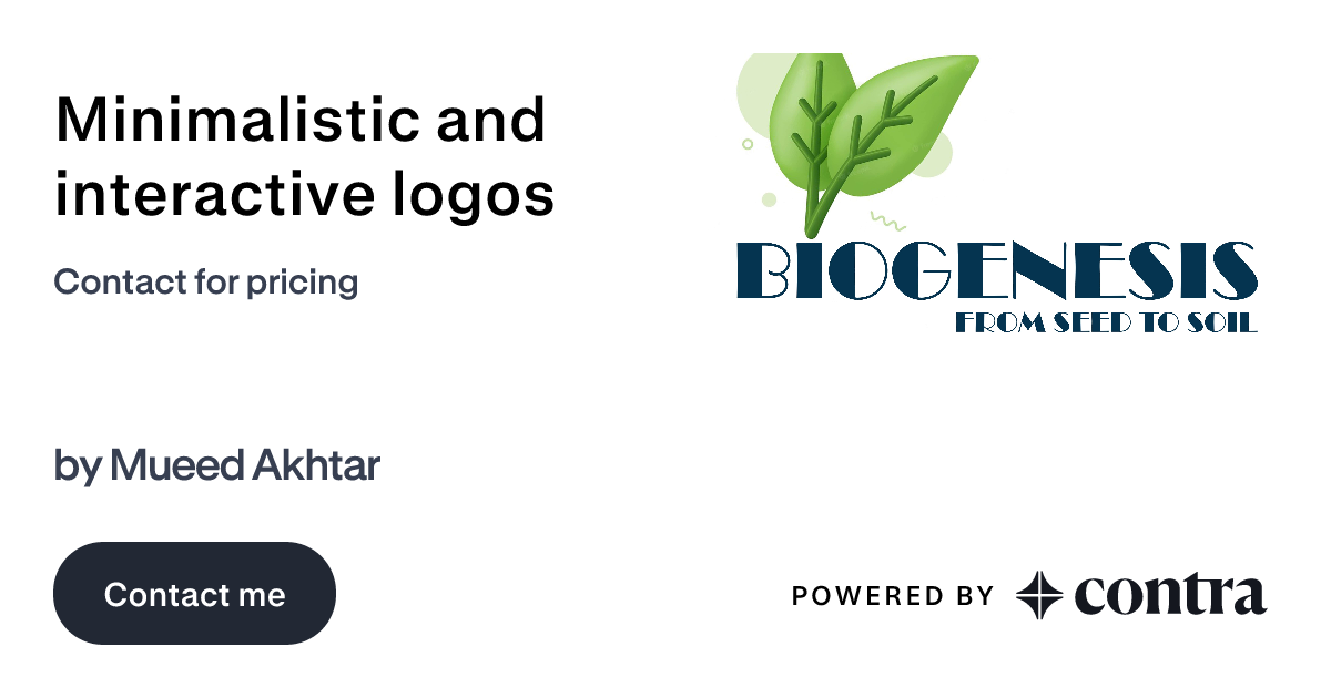 Minimalistic and interactive logos by Mueed Akhtar