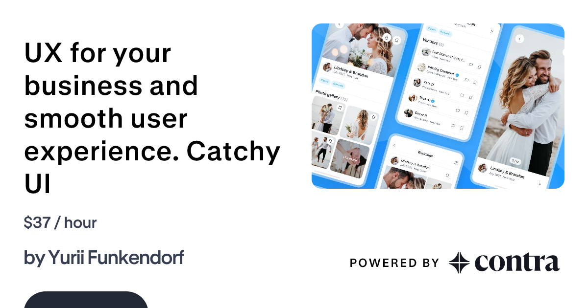Holistic UX for your business and user experience. Catchy UI by Yurii Funkendorf