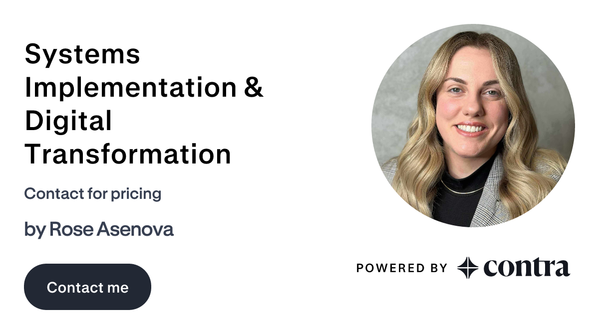 Systems Implementation & Digital Transformation by Rose Asenova