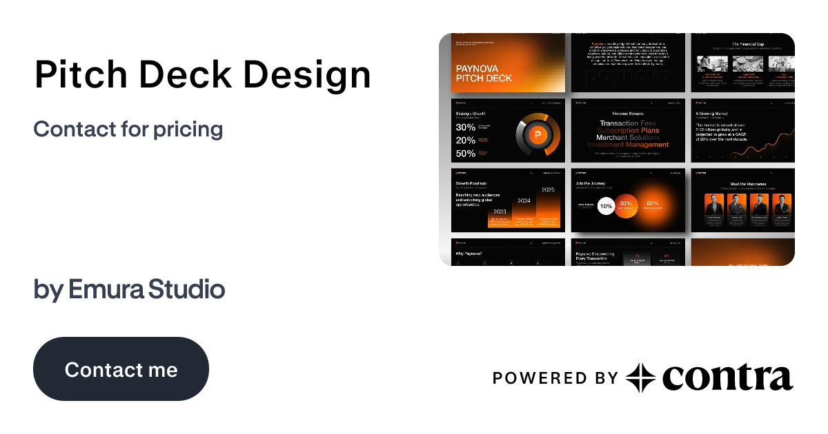 Pitch Deck Design by Emura Studio