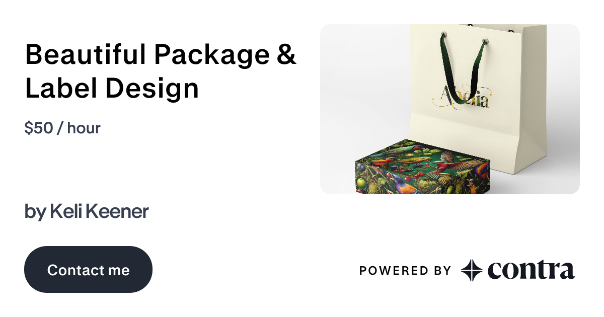 Beautiful Package & Label Design by Keli Keener