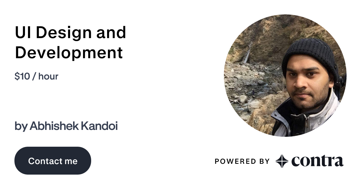 UI Design and Development by Abhishek Kandoi