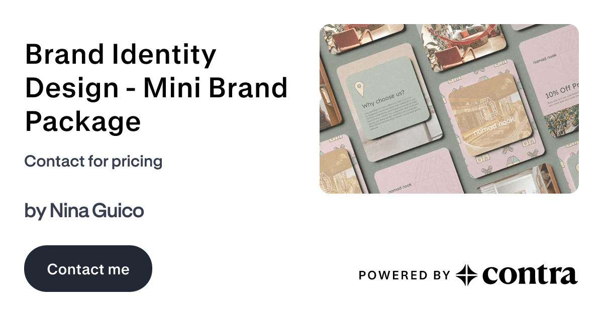 Brand Identity Design - Mini Brand Package by Nina Guico