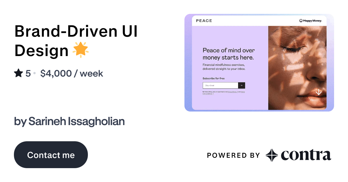 Brand-Driven UI Design 🌟 by Sarineh Issagholian